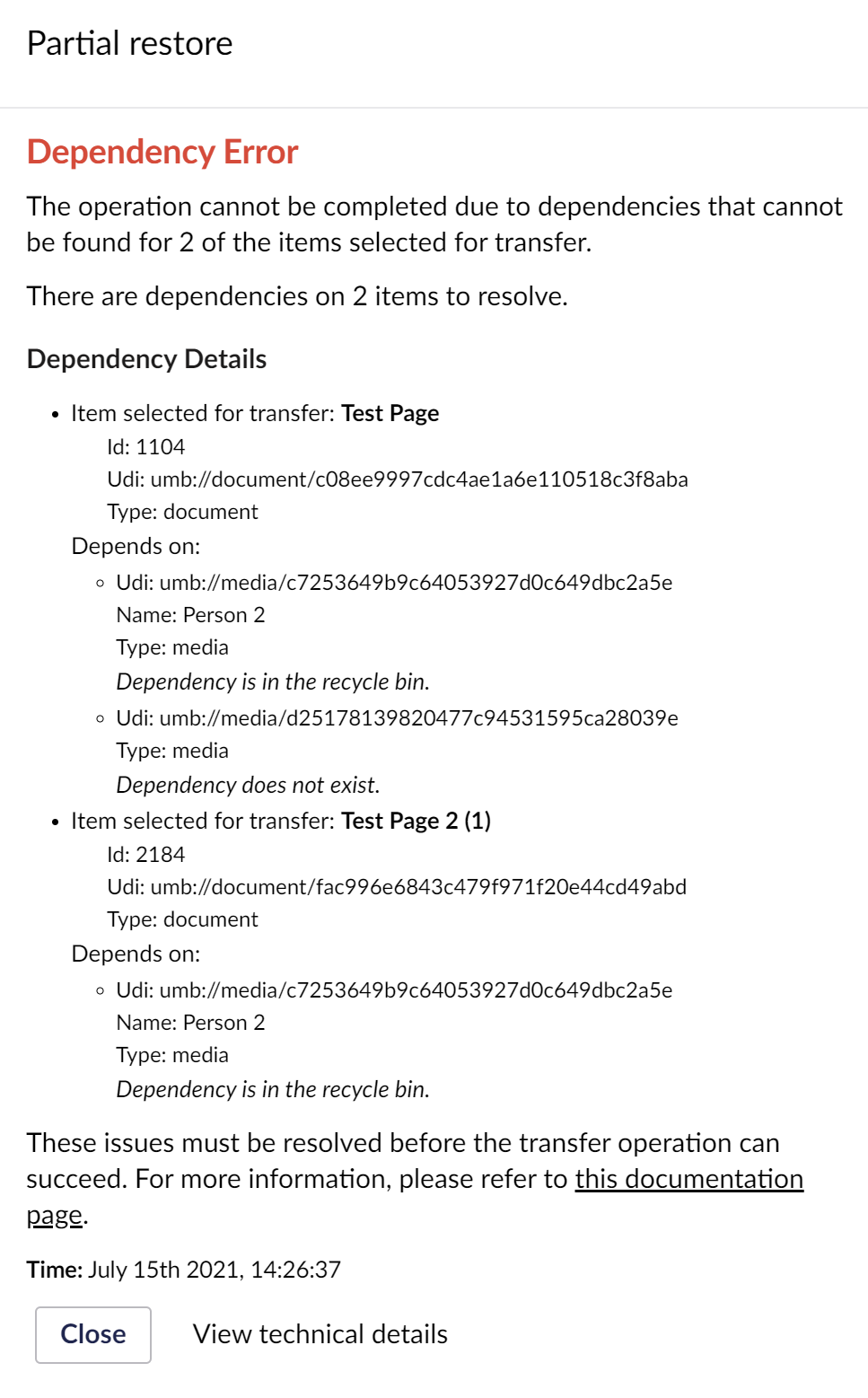 List multiple dependency errors when deploying or restoring · Issue #5 · umbraco/Umbraco.Deploy ...