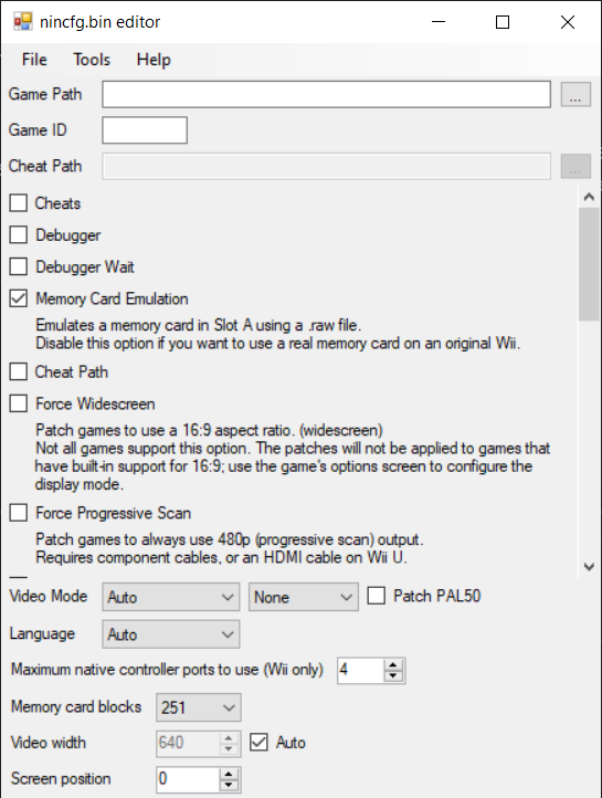 Allow selecting any drive for nincfg.bin (not just removeable drives ...
