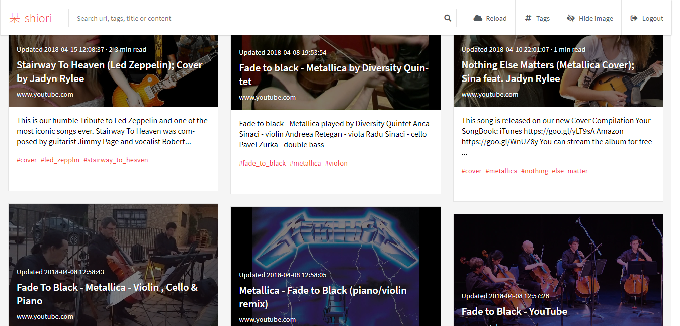 Dark theme · Issue #73 · go-shiori/shiori · GitHub