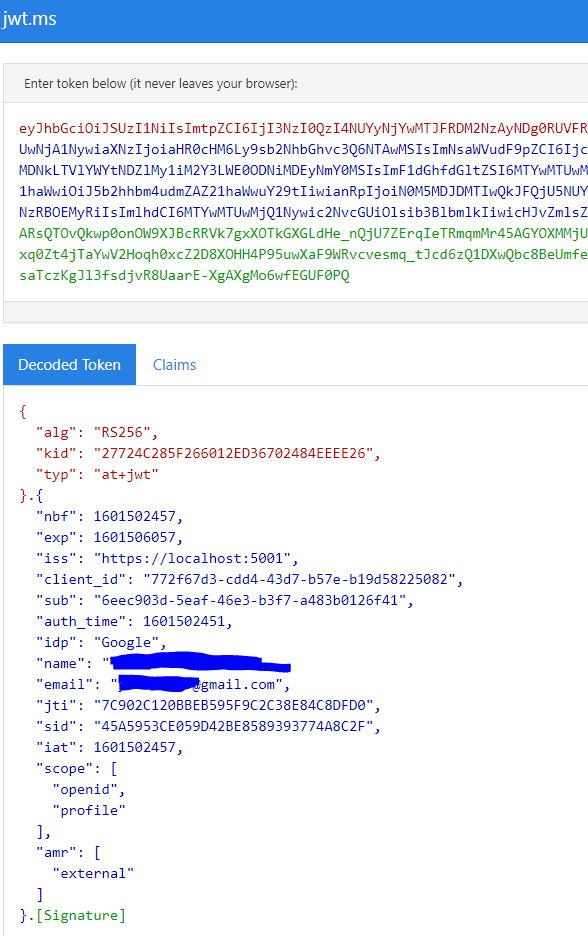 Reading claims from the accesstoken on client side ? · Issue #4926 · DuendeArchive ...