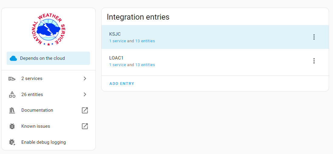 NWS Integration only allows one sensor · Issue #98270 · home-assistant/core · GitHub