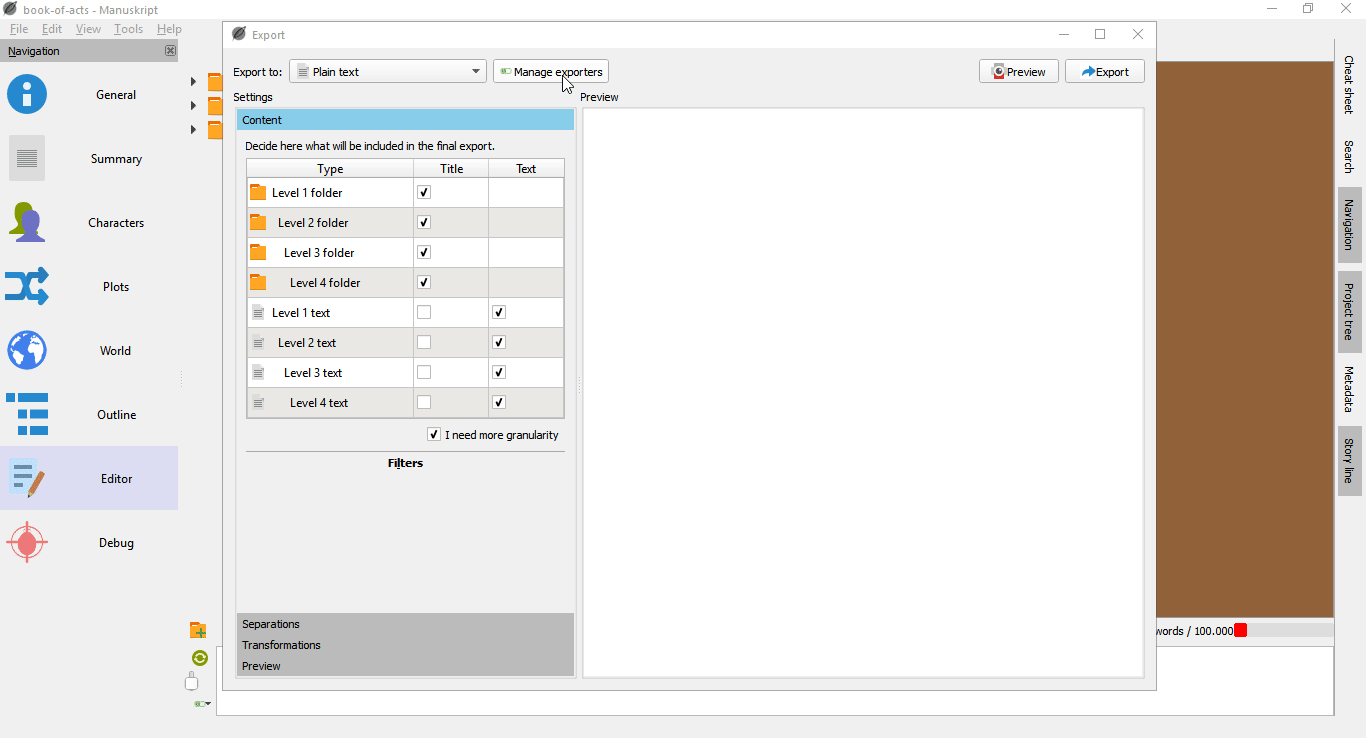 Compile Issue for Pandoc Formats - pandoc.exe incorrect · Issue #186 · olivierkes/manuskript ...