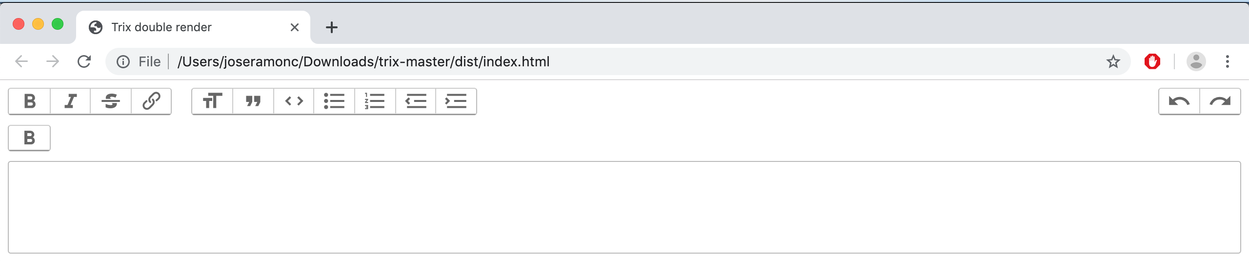 Getting default toolbar when custom toolbar is specified · Issue #653 · basecamp/trix · GitHub