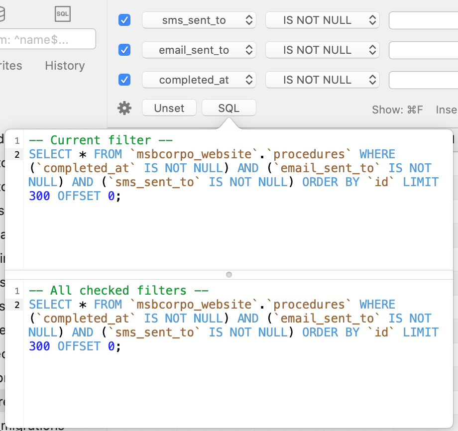Feature request: Use OR to join columns when filtering instead of AND · Issue #1577 · TablePlus ...