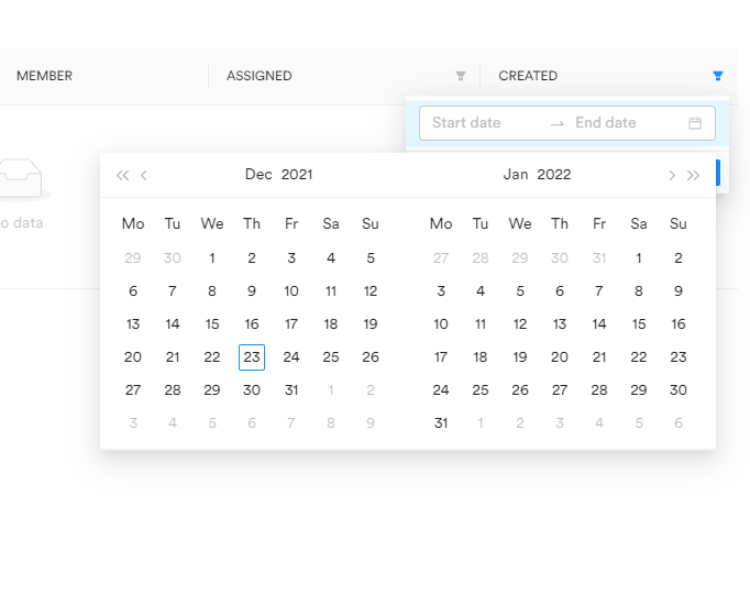 Simple Range picker filter for DateTime and Numeric columns · Issue ...