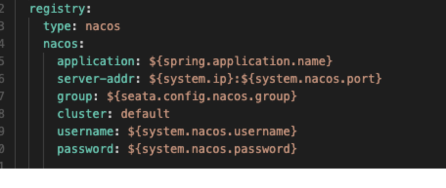 seata 1.6.1 no available service found in cluster 'default', please make sure registry config ...