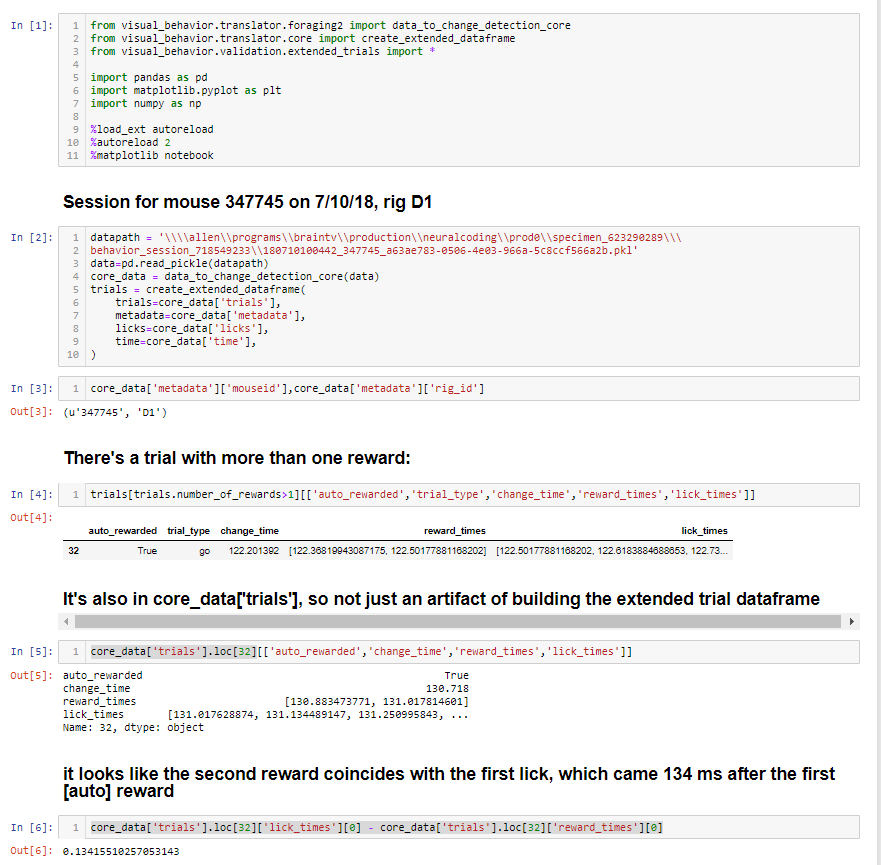 Two rewards on one trial! · Issue #267 · AllenInstitute/visual_behavior_analysis · GitHub