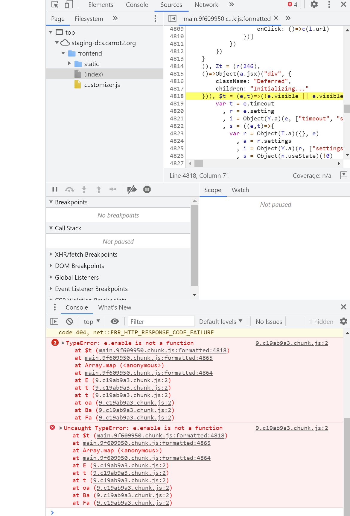 Workbench fails to load in the frontend · Issue #127 · carrot2/carrot2 ...
