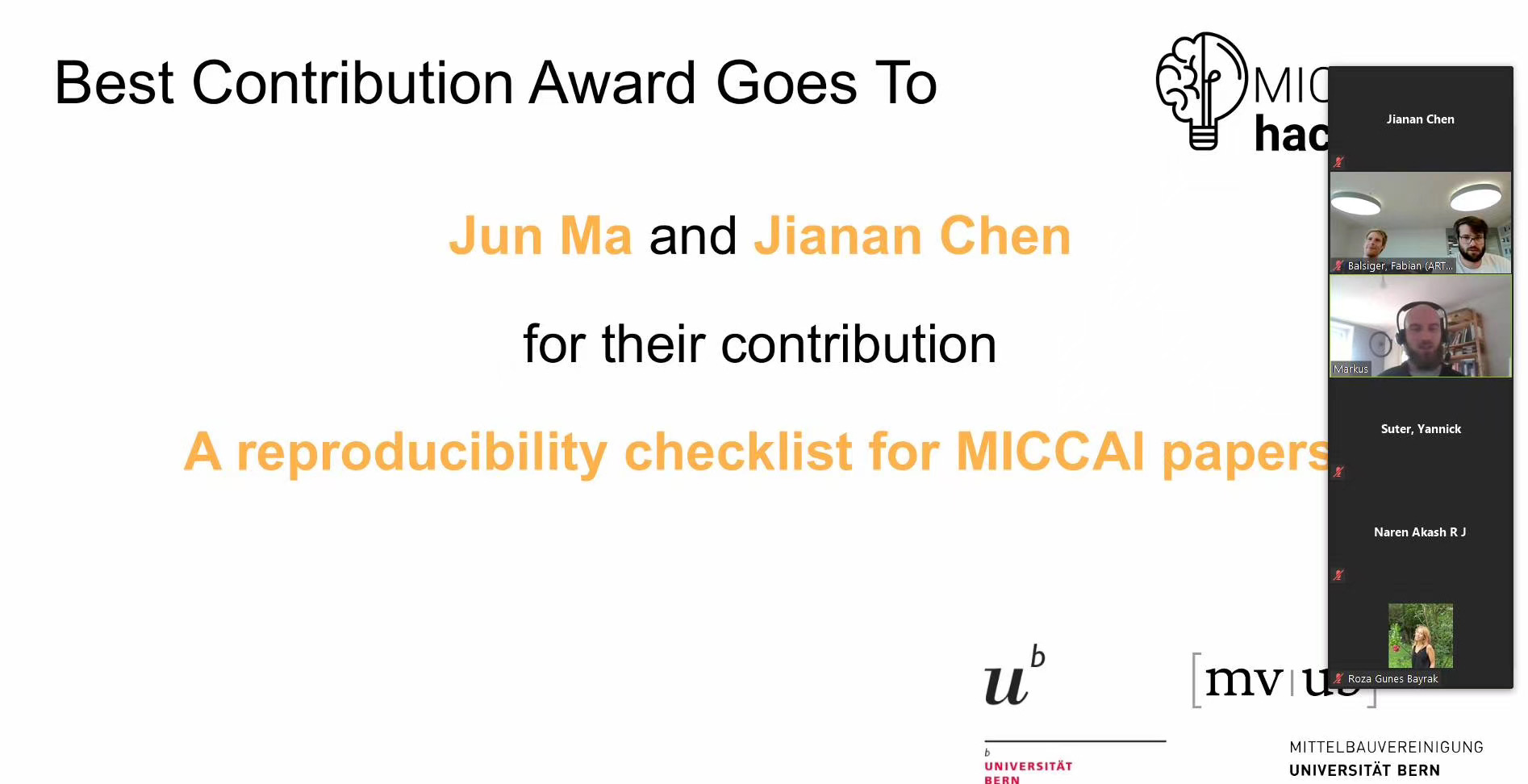 GitHub - JunMa11/MICCAI-Reproducibility-Checklist: Submission for ...
