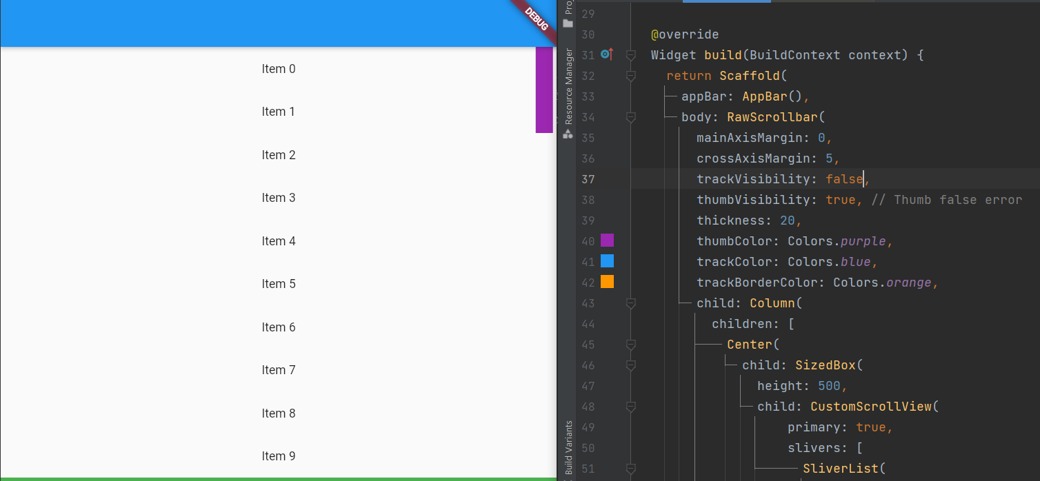 RawScrollbar does not apply track or border color · Issue #106917 ...