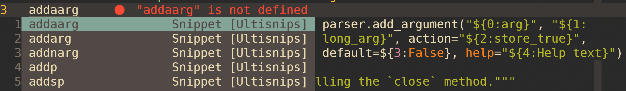 ultisnips interpolation · Issue #327 · hrsh7th/nvim-compe · GitHub