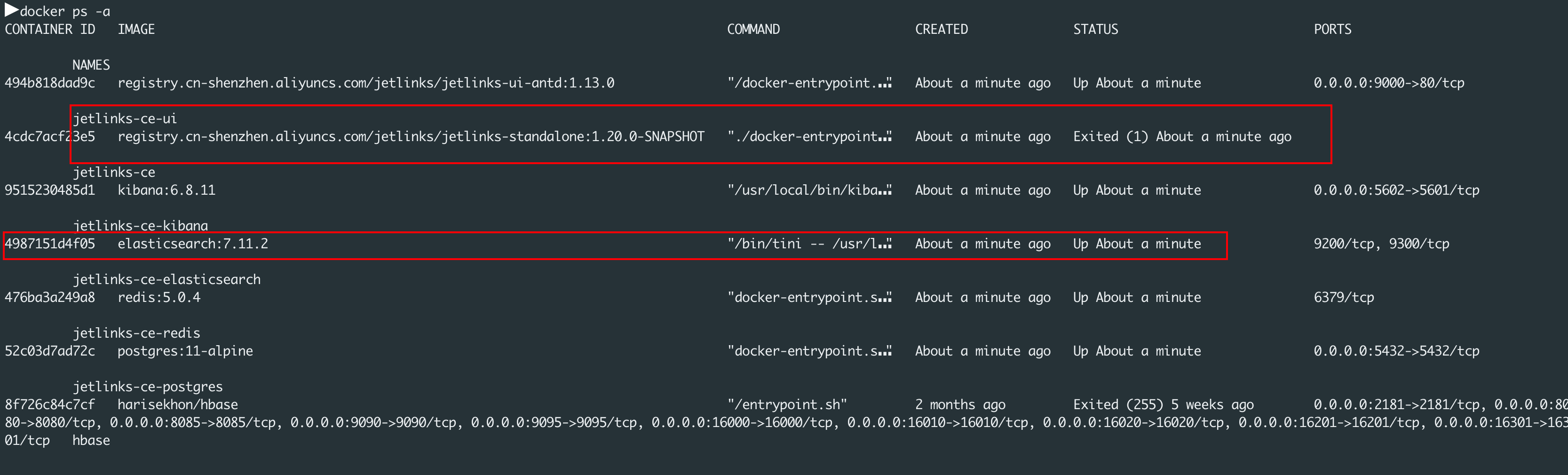docker-compose启动时，一直报连接不上es的localhost:9200地址 · Issue #18 · jetlinks/jetlinks-community · GitHub