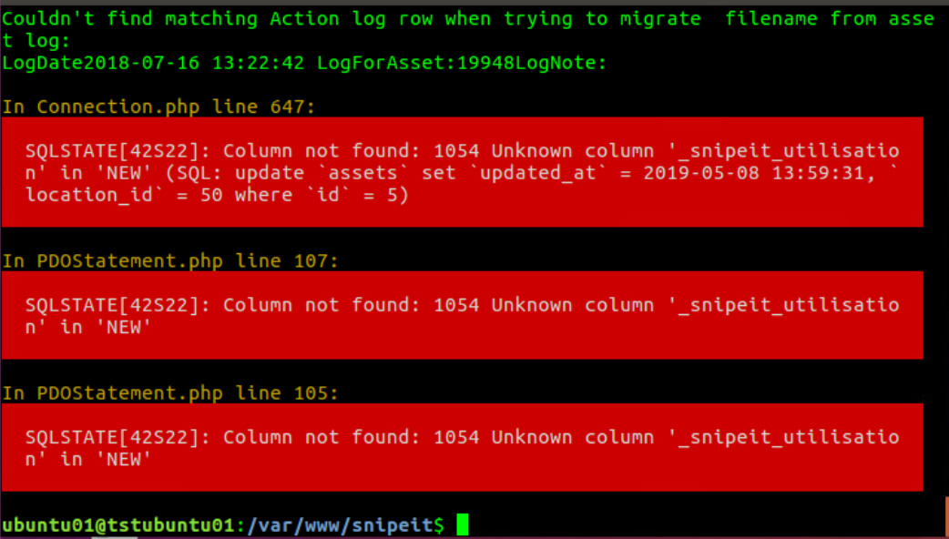 Update Issue With Artisan Migrate · Issue 7013 · Snipesnipe It · Github 