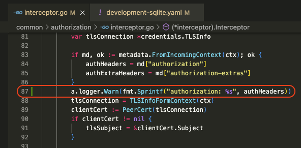 Authorization header duplicated in grpc header when making authorization enabled · Issue #1365 ...