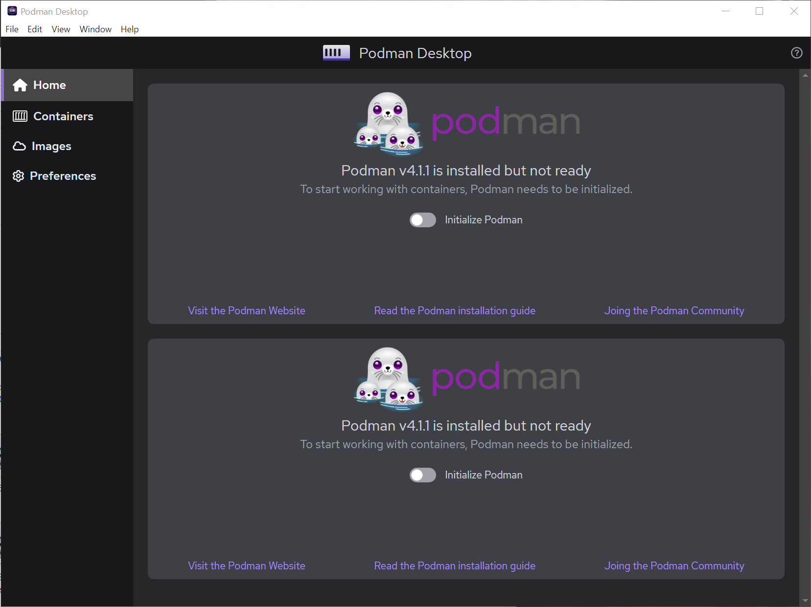 Problems loading extensions on Windows · Issue #294 · podman-desktop ...