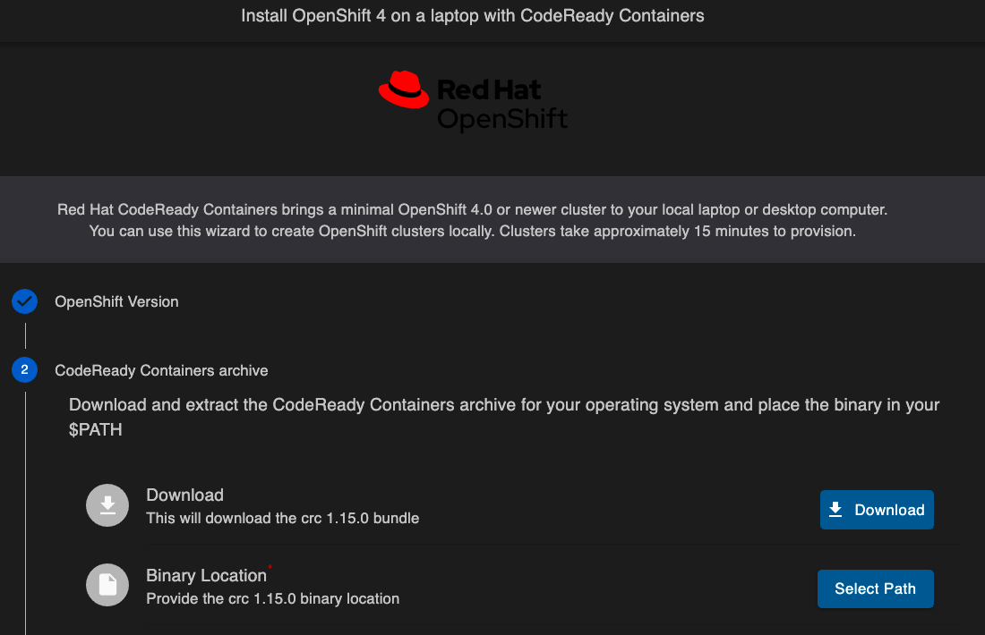 Can't Select Path when installing CRC · Issue #1753 · redhat-developer ...