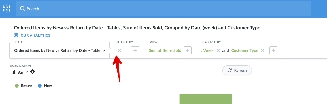 Query Builder - Queries against Saved Questions with Applied Filters ...