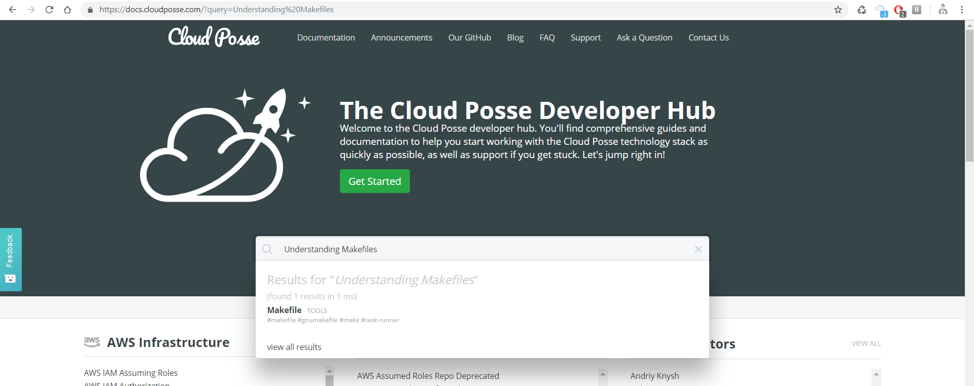 Search Result Missing from Search Documentation · Issue #252 · cloudposse/docs · GitHub