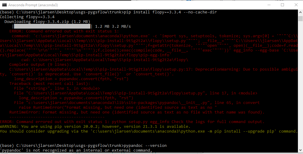 Cannot Install Flopy Version 3 3 4 From Pypi On Windows · Issue 1314 · Modflowpy Flopy · Github