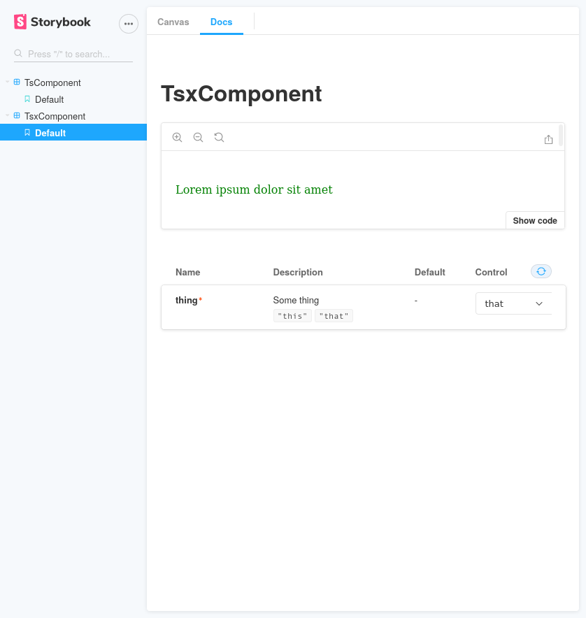 Typescript argType inference only works for .tsx files, not .ts files ...