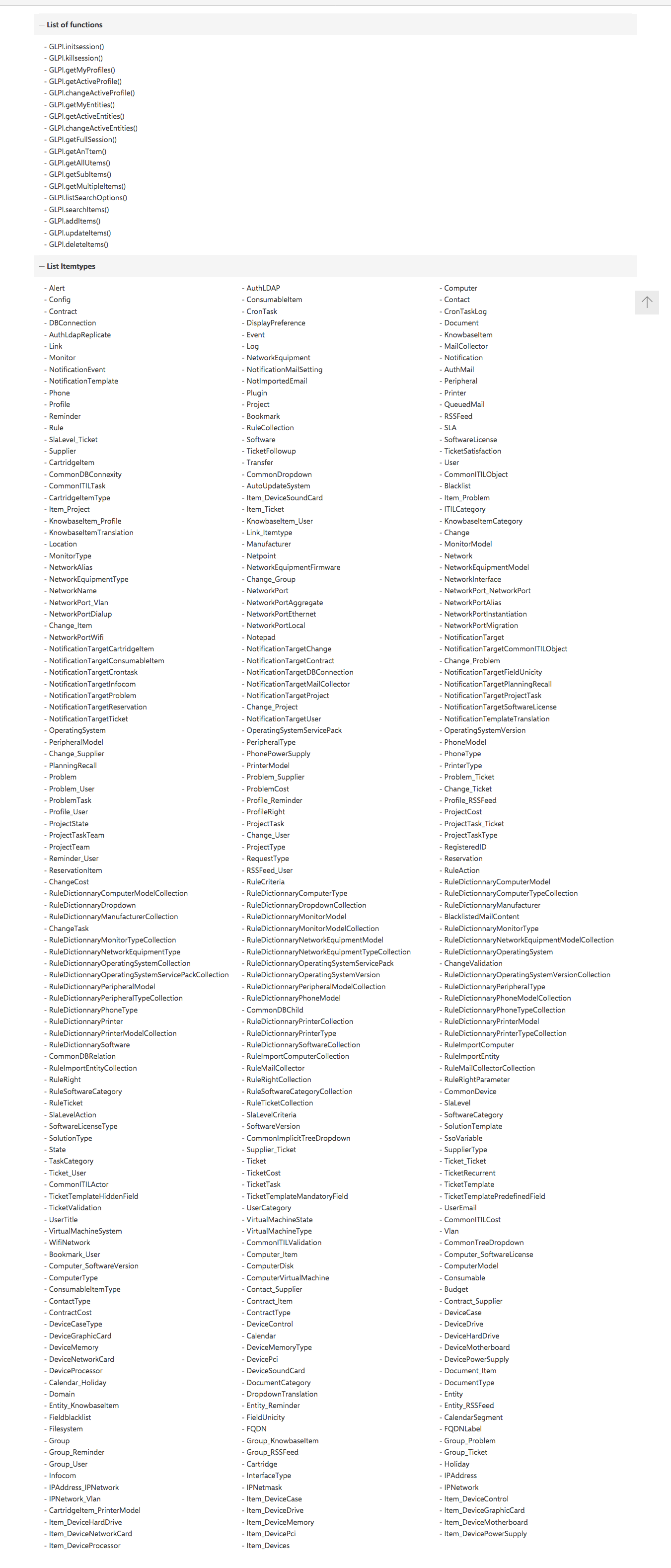 Itemtypes Display · Issue 4 · Glpi Projectangularjs Glpi · Github