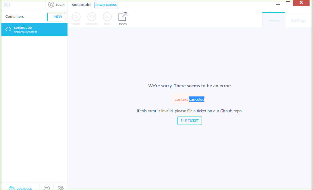Error when trying to create SOnarQube container using Kitematic · Issue #4999 · docker/kitematic ...