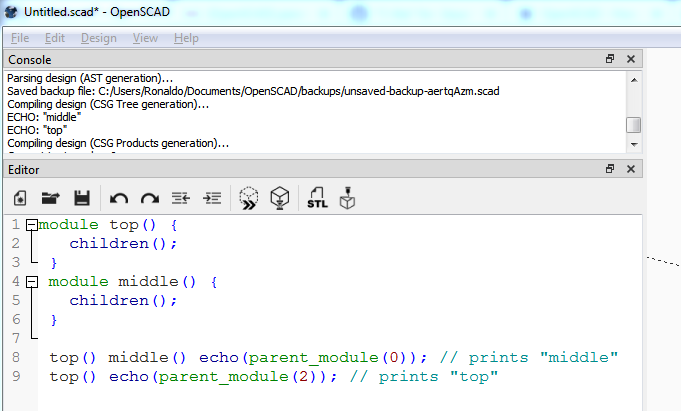 parent_module() wrong return · Issue #3264 · openscad/openscad · GitHub