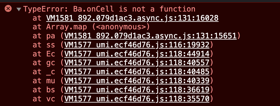 🐛[BUG] ProTable设置onCell提示Ba.onCell is not a function · Issue #7717 · ant-design/pro-components ...