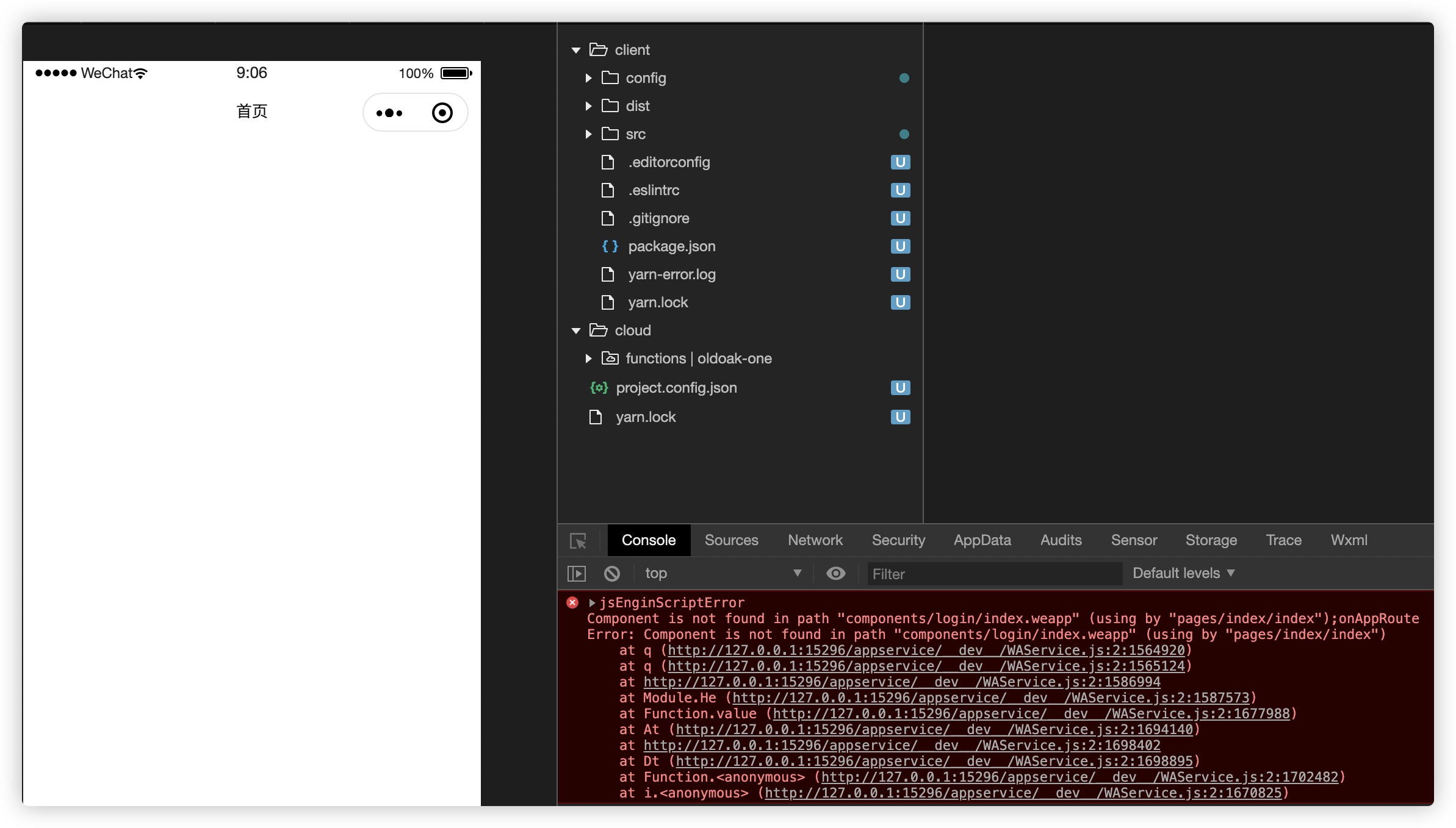 Taro初始化后的云开发模板在微信开发者工具中预览提示无法找到组件 · Issue #6008 · NervJS/taro · GitHub