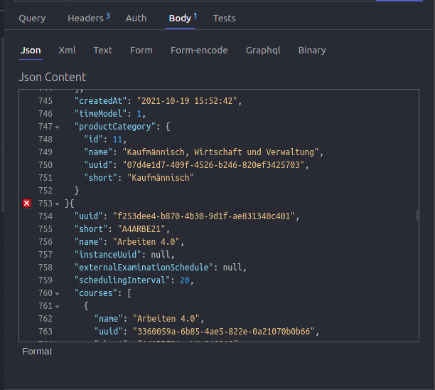 Syntax error indicator under the text block · Issue #389 · thunderclient/thunder-client-support ...