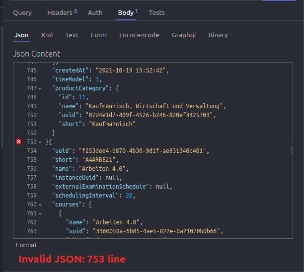 Syntax error indicator under the text block · Issue #389 · thunderclient/thunder-client-support ...