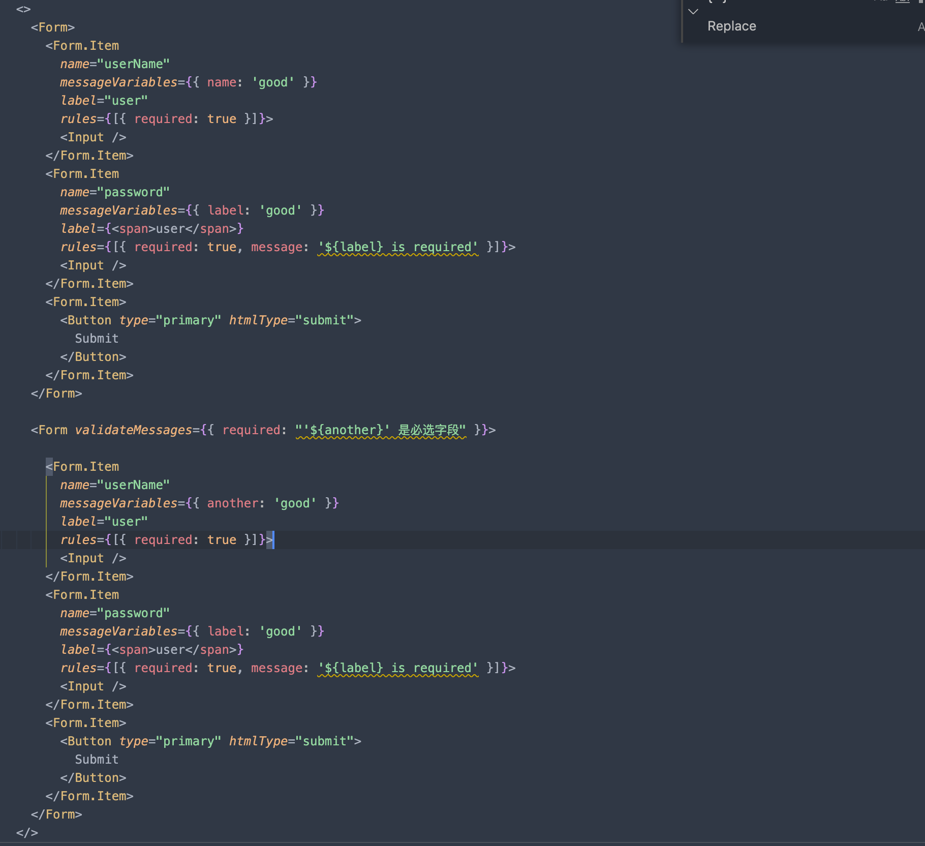 Documentation improvement - Form.Item messageVariables · Issue #32115 · ant-design/ant-design ...
