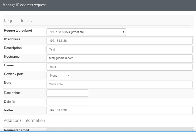 [Bug] Some IP Request field (and custom field) still by default · Issue #1007 · phpipam/phpipam ...
