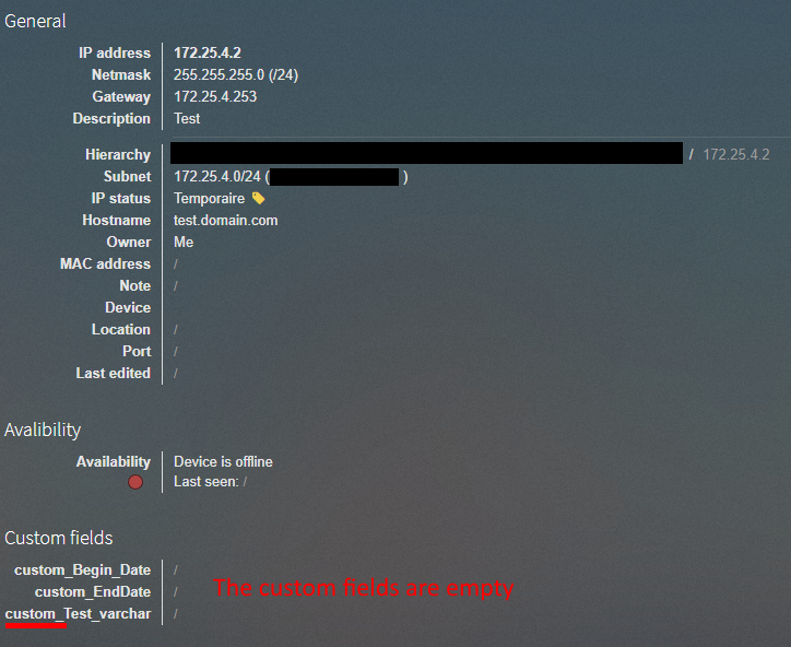 [Bug] IP Request custom field still by default · Issue #1800 · phpipam/phpipam · GitHub