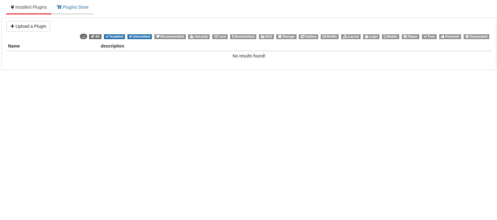 Empty plugin list · Issue #3729 · WWBN/AVideo · GitHub