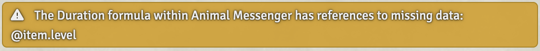 Missing item data when preparing max uses & duration formulas · Issue #2061 · foundryvtt/dnd5e ...