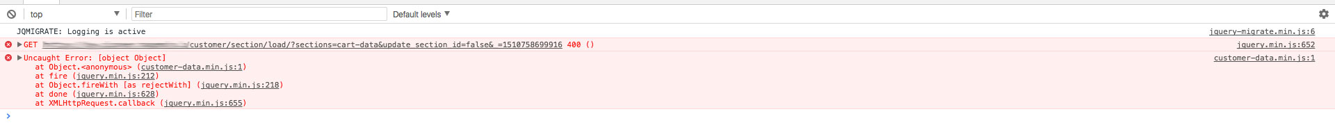 'Uncaught Error' After Customer Signs Out · Issue #12336 · magento/magento2 · GitHub