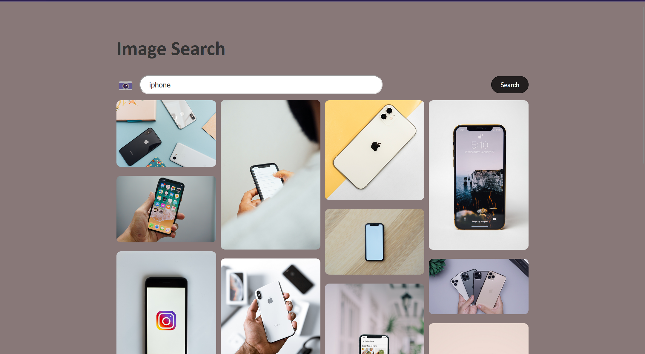 Github Carlinfimage Searchapp Reactjs A Photo Search Application Using React Js