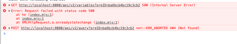 Failed To Fetch Variables · Issue 16370 · Influxdatainfluxdb · Github