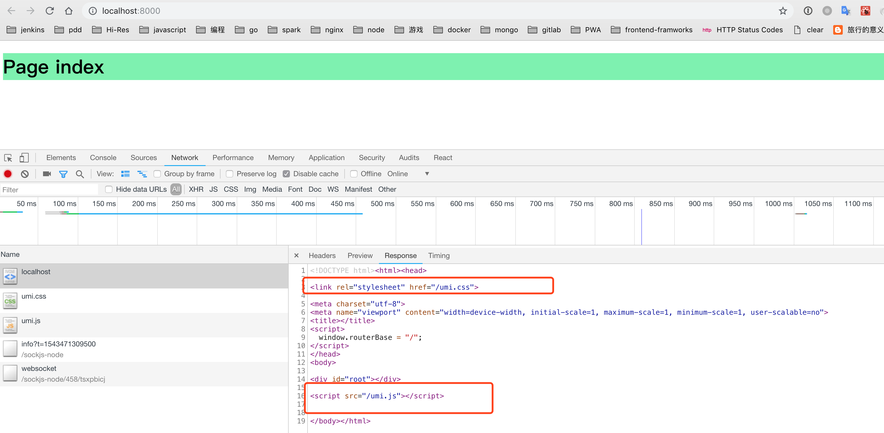 umi.css umi.js 路径在dev 的时候能修改请求路径吗？ · Issue #1544 · umijs/umi · GitHub