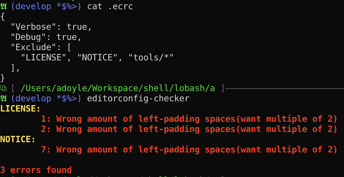 BUG: Exclude not works when .ecrc is not valid JSON format. · Issue ... BUG: Exclude not works when .ecrc is not valid JSON format. · Issue ...
