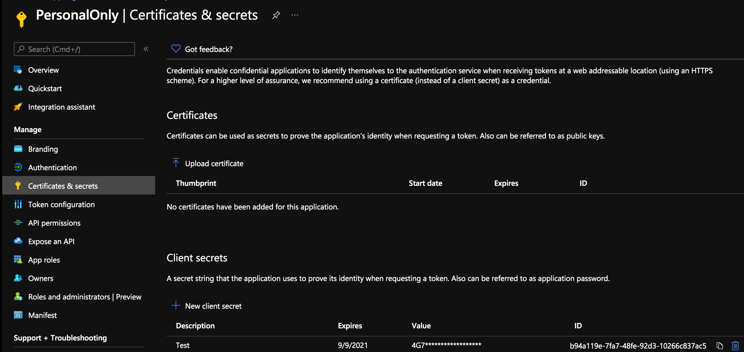 Client Id Client Secret Id Application Client Id Confusing · Issue 22206 · Dotnet