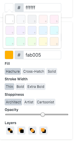 keyboard shortcuts for formatting pane · Issue #1104 · excalidraw ...