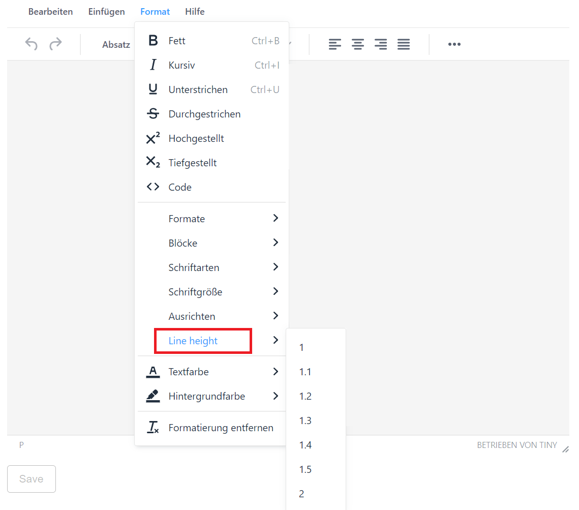 Missing localization of "Line height" · Issue #6940 · tinymce/tinymce · GitHub