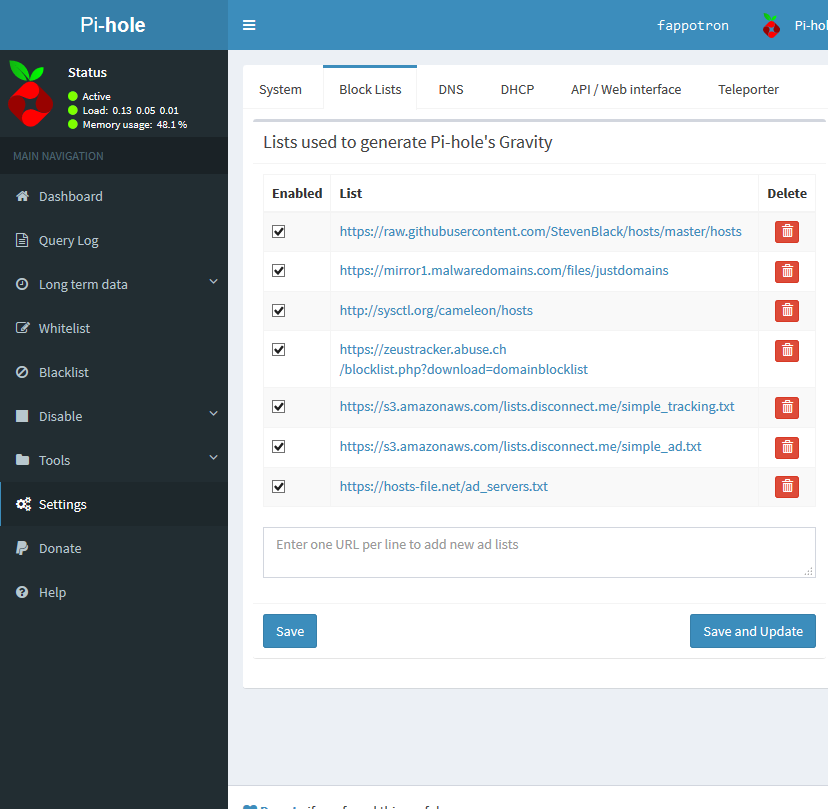 Subverting The Blacklist Issue 1786 Pi Hole Pi Hole Github