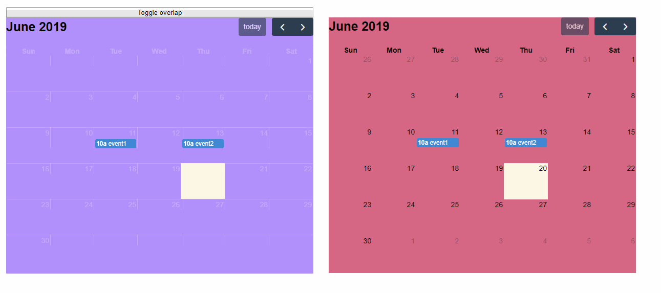 Drag-n-drop for overlapping calendar with different z-index's · Issue #4742 · fullcalendar ...