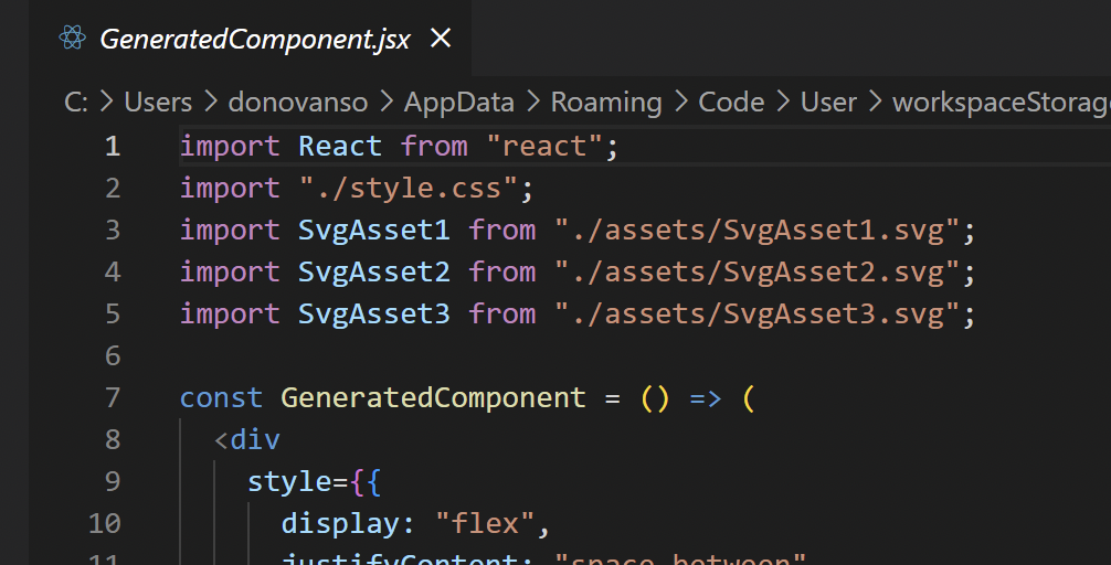 Trying To Import Stylecss When React And Css Are Selected In Output Settings · Issue 39 9987