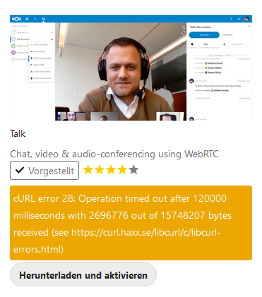 Apps connot be loaded and installed from store · Issue #25098 · nextcloud/server · GitHub