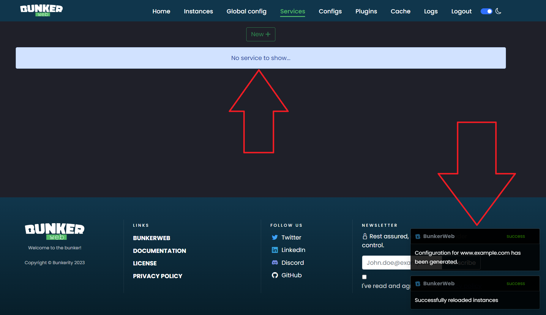 [BUG] Cannot Add New Service · Issue #423 · bunkerity/bunkerweb · GitHub