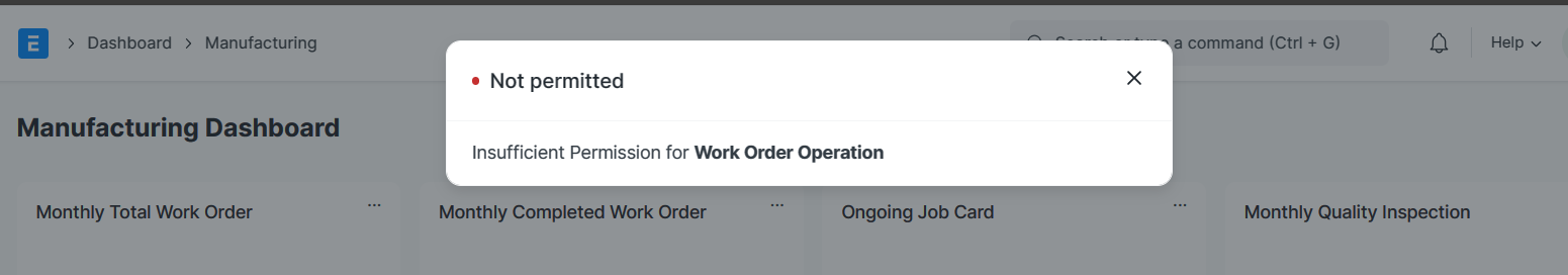 Bug: "Work Order Operation" Missing Permissions · Issue #37305 · frappe/erpnext · GitHub